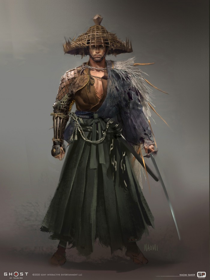 The Ghost of Tsushima design drawings and original paintings ...